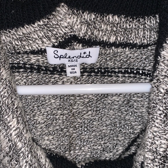 Splendid | Sweaters | Splendid Black And White Sweater | Poshmark